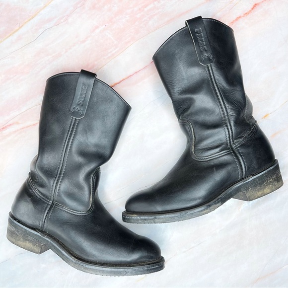 Red Wing Shoes | Shoes | Red Wing Pecos 116 Black Leather Boots Mens 8 ...